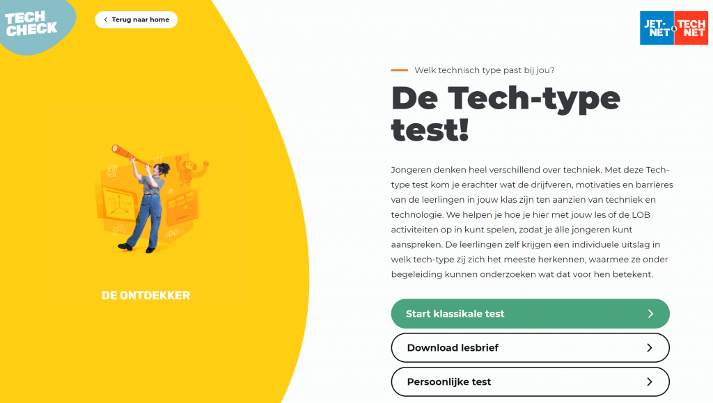 De TechCheck: leerlingen ontdekken hun technische drijfveren ...